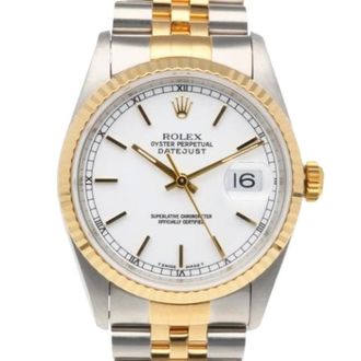 Rolex Pre-owned Datejust 36 - Homme - Pre-owned - Blanc - Taille: ONE Size
