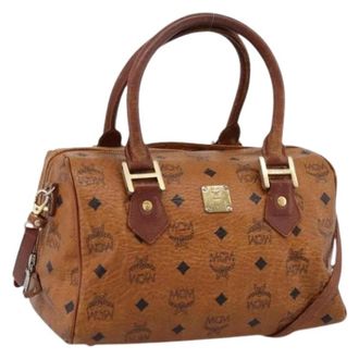 MCM Sac &agrave; main Pre-owned - Femme - Pre-owned - Brun - Taille: ONE Size