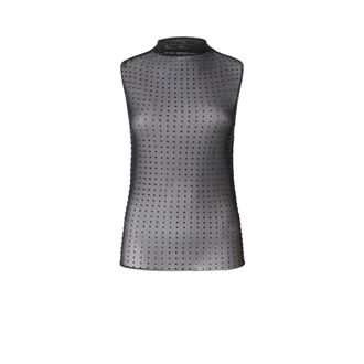 Pinko Schwarzes Oberteil Aw24 Elegante Mischung - - Tops - Damen - Schwarzk - L