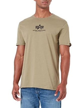 Alpha Industries Basic T ML T-Shirt pour Homme, Vert (Olive), XS