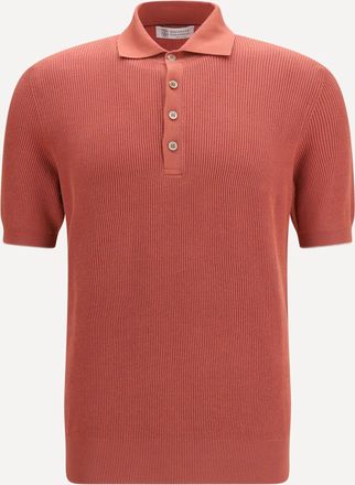 Brunello Cucinelli Short-sleeve Polo with buttons Male 54
