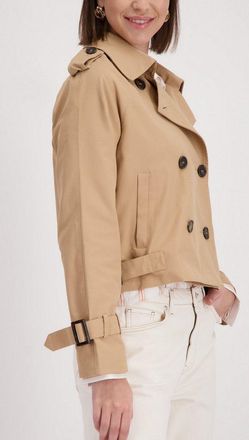Monari Kurzjacke Trench kurz Regular fit mit stilvollen Kn&ouml;pfen