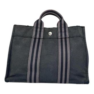 Herm&egrave;s Pre-owned Canvas Tote Bag - - Pre-owned - Damen - Schwarzk - ONE SIZE