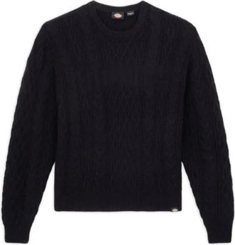 Dickies Homme, Pulls, Noir, Taille: S Script Cable Sweater