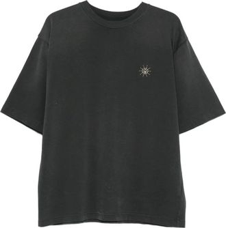 HTC Htc, Homme, Tops, Noir, Taille: M T-shirt &agrave; ornements clout&eacute;s