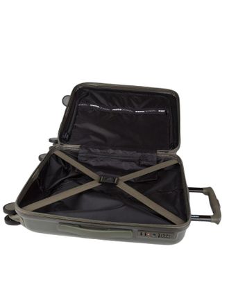 Momo Design Mens Trolley Military Green-Black Metallic Fiber Bags Travel-bags
