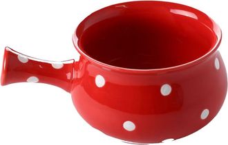 Valiclud Keramiksch&uuml;ssel mit Griff Rot Kreative Instant Nudelschale Fr&uuml;hst&uuml;cksschale Mittlere Gr&ouml;&szlig;e Sp&uuml;lmaschinenfest Vielseitig f&uuml;r Suppe und Salat