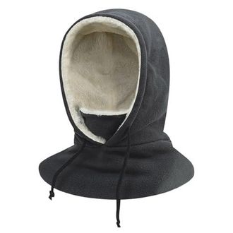 Generico Couverture compl&egrave;te du visage - Capuche couverte dext&eacute;rieur avec cordon, cagoule, pour ski, snowboard, moto, sur glace, randonn&eacute;e, cyclisme, voyage, c