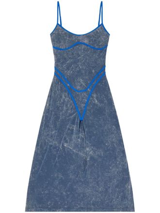 Diesel robe D-Wow &agrave; coupe mi-longue - Bleu