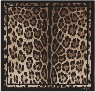 Dolce & Gabbana leopard-print scarf - Braun