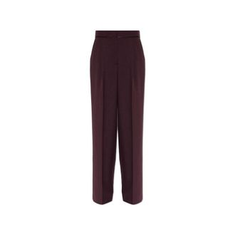 Forte_Forte Meine Hose - - Trousers - Damen - Rot - S