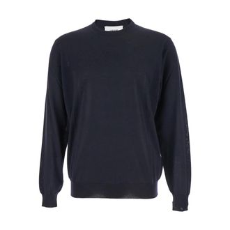 Lardini Merino Pullover - - Knitwear - Herren - Blau - 3XL