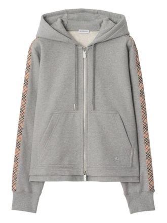 Burberry hoodie &agrave; fermeture zipp&eacute;e - Gris