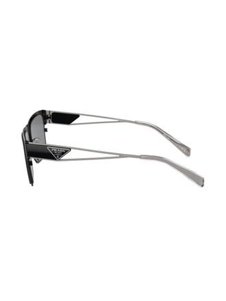Prada lunettes de soleil &agrave; monture rectangulaire - Noir