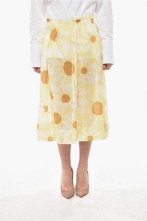 Marni Cotton Flared Skirt DAISY with Darts size 42