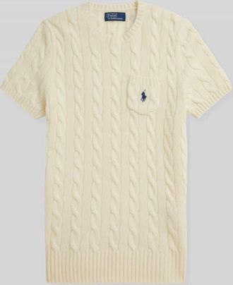 Polo Ralph Lauren Regular Fit Pullover aus Woll-Mix mit Logo-Stitching