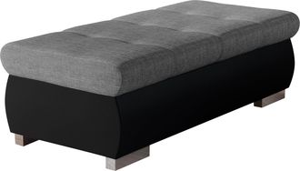 Mirjan24 Polsterhocker Sitzbank Orkan gro&szlig; Hocker Sitzhocker Modern Pouf Fu&szlig;bank Sitzm&ouml;bel 120x60 (Soft 011 + Lux 05)