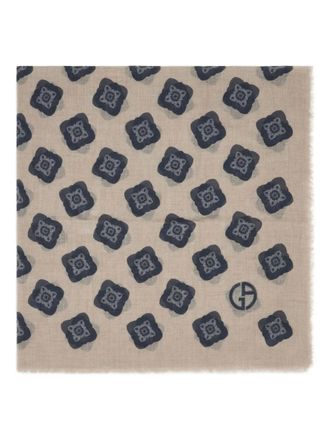 Giorgio Armani écharpe à fleurs - Tons neutres