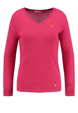 Key Largo Damen Women WKN Mila v-Neck Pullover, pink (1321), S