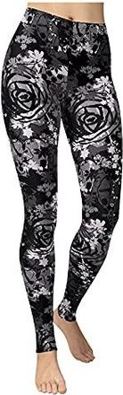 Generic Legging de sport 2026 pour femme - Pour yoga, course &agrave; pied, taille haute - &Eacute;lastique, blanc, M