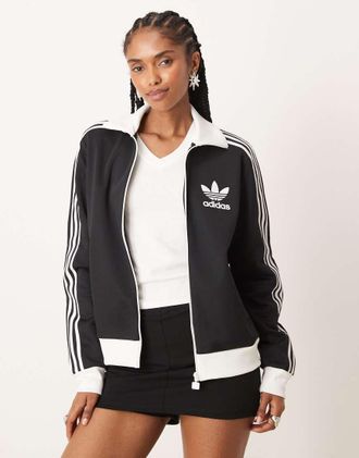 adidas Originals Beckenbauer - Haut de surv&ecirc;tement - Noir et blanc