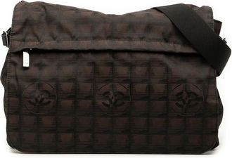 Chanel Hobo Bags - New Travel Line Nylon Messenger - Gr. unisize - in Braun - f&uuml;r Damen