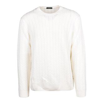 Zanone Maglione Girocollo - - Knitwear - Herren - Wei&szlig; - L