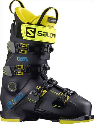 Salomon S/Pro 130 GW Herren Skischuhe, Nachthimmel/Sicherheitsgelb/Mittelalterblau, 9/9,5 (27/27,5)