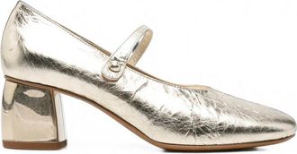 Forte_Forte Ballerina Pelle Craquelecon Cinturino e Tacco