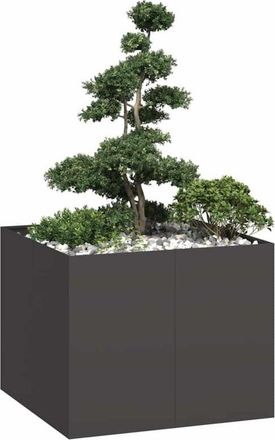 vidaXL Jardini&egrave;re noir 100x100x80 cm acier - Vidaxl