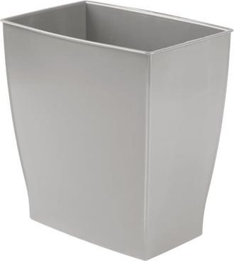 InterDesign iDesign InterDesign Rechteckiger Spa-Abfalleimer, 11 Liter, grau, Gray