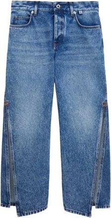 Loewe Paulas Ibiza - Jean large fendu en denim de coton