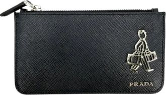 Prada Porte-monnaie Pre-owned - Femme - Pre-owned - Noir - Taille: ONE Size