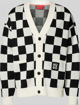 HUGO BOSS Strickjacke mit Label-Stitching Modell Skeeches