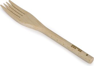 Ibili 747530 Holzgabel mit rundem Griff, 30 cm
