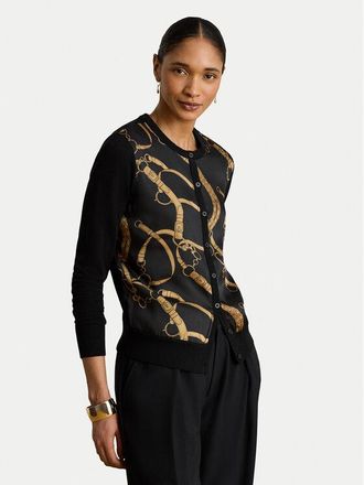 Lauren Ralph Lauren Strickjacke 200P13977001 Schwarz Regular Fit