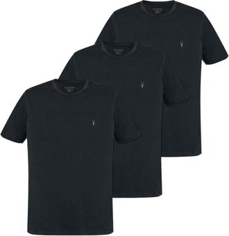 AllSaints 3er-Pack Brace T-Shirts - Schwarz
