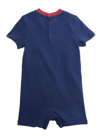Polo Ralph Lauren Unisex Knit Shortall Blue Cotton Jumpsuits Dress