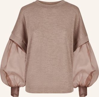 Helene Galwas Rundhalsausschnitt Pullover Lea braun