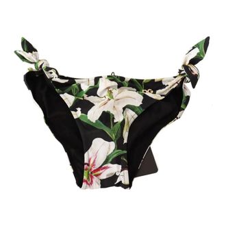 Dolce & Gabbana Femme, Maillots de bain, Multicolore, Taille: 44 FR Bas de bikini &agrave; imprim&eacute; lys