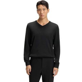 HUGO BOSS Pullover f&uuml;r Herren, Jerseyware, Formell, Regul&auml;r (Schwarz)