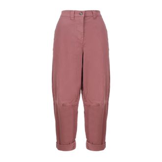 Pinko Baumwoll-Elasthan-Hose - - Trousers - Damen - Rosa - M