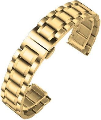 Generic Watch -Gurte gebogenes Ende aus Edelstahl -Wachbandarmband 16 mm 17 mm 18 mm 19mm 20mm 21 mm 22 mm 23 mm 24 mm Streifen