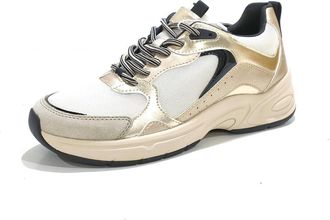 Geox Damen D ZARVIA Sneaker, Beige, 41 EU