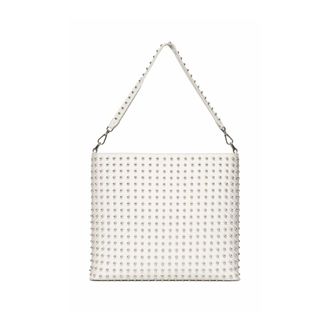 John Richmond Femme, Sacs, Blanc, Taille: ONE Size Borsa a Spalla Borchie All-Over