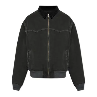 Maison Margiela Homme, Vestes, Noir, Taille: L Veste avec col