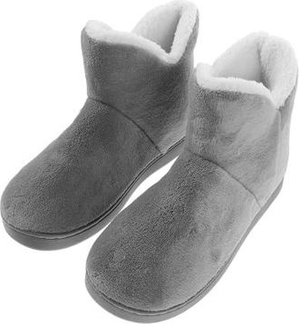 Holibanna Pantoufles Femme Montantes &Eacute;paisses Hiver Mules et Chaudes avec Semelle Antid&eacute;rapante Confort L&eacute;ger et Isolation Renforc&eacute;e pour Maison et Chambre