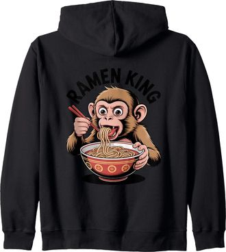 Shinkai Wilder AFFE mit Ramen Japan Streetwear Kapuzenjacke