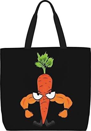 Generic Sac Fourre-Tout Carotte Sac Femme Plage Avec Poign&eacute;es Pliable Sacs En Toile Pour Femmes, Pour Filles, Burea, &Eacute;cole, Femmes
