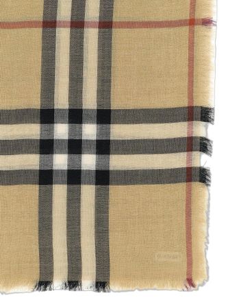 Burberry Mens Beige Wool Foulard Accessory